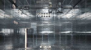 Reference electron beam devices- shielding made of mu-metal